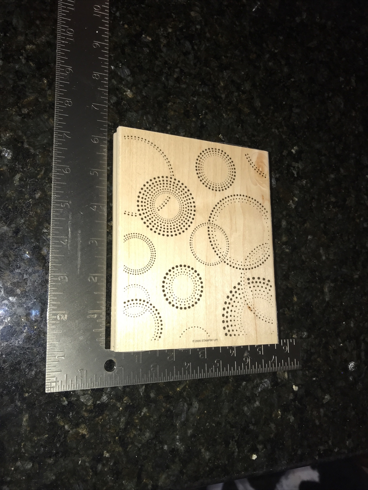 2005 Stampin Up! “On the spot”. Background Rubber Stamp Dots Circles ~6 ...