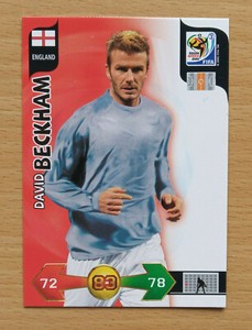 💥 💥 BECKHAM ENGLAND TRADING CARD FIFA WORLD CUP 2010 SOUTH AFRICA ...