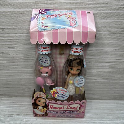 New MGA Yummi-Land Candy Pop Girls Lacy Lemon Chiffon Cake Doll & Pet ...