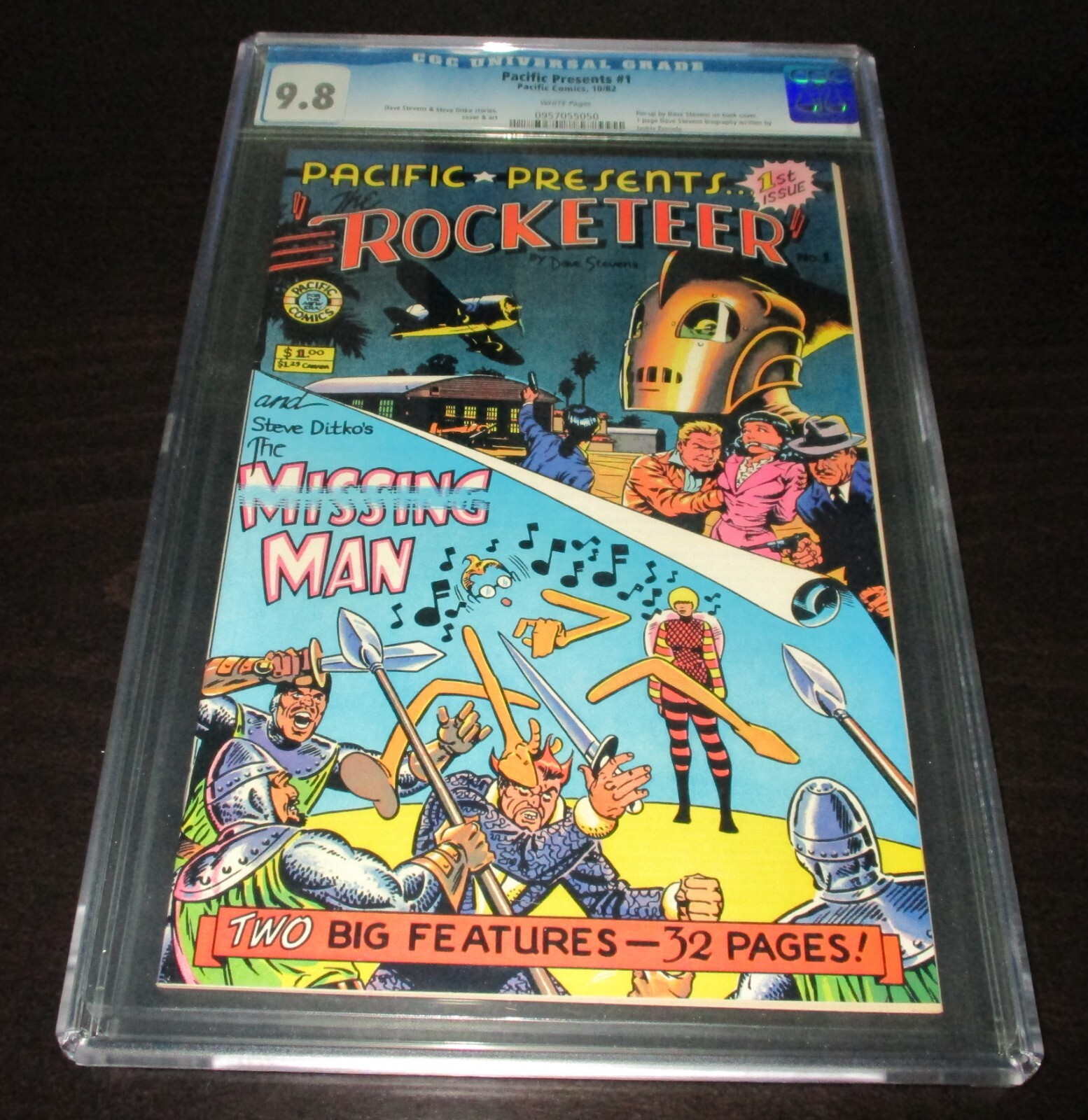 PACIFIC PRESENTS #1 1982 CGC 9.8 WHITE PAGES ROCKETEER DAVE STEVENS | eBay