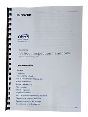 Ofsted Guidance School Inspection Handbook Updated 24 January 2024 ...