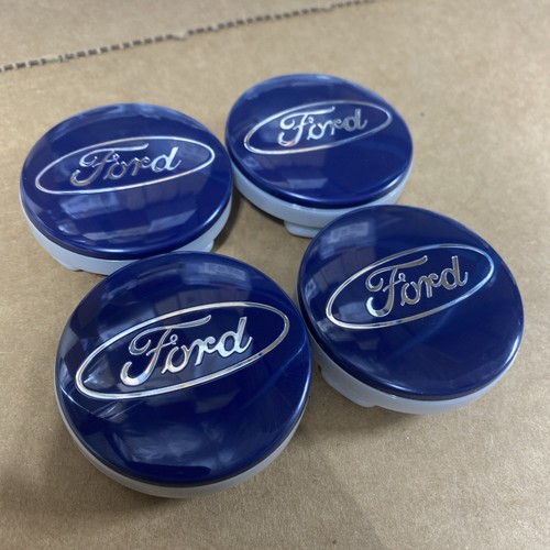 4Pcs Wheel Center Caps 2-1/8" Blue Hubcaps Rim Emblem for Ford 54mm | eBay