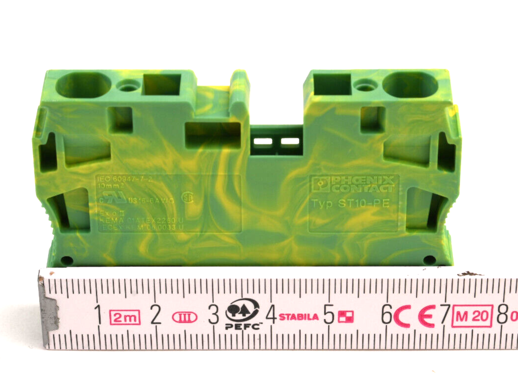 50x Phoenix Contact ST 10-PE Reihenklemme Durchgangsklemme 3036136 ...