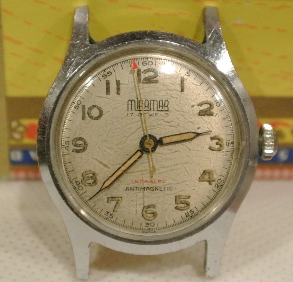 Two Vintage Military Style Watches- Miramar + Zedon - Manual , 1940's ...