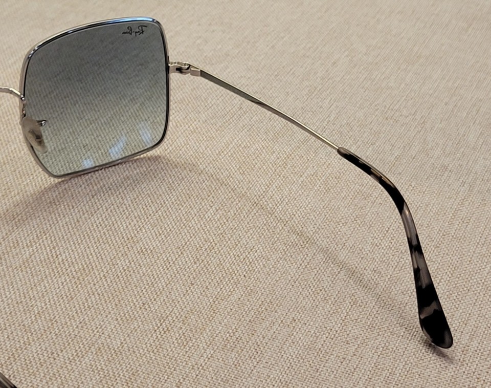 Ray-Ban RB1971 SQUARE SILVER EVOLVE CHANEGABLE Gradient Lens Sunglasses ...