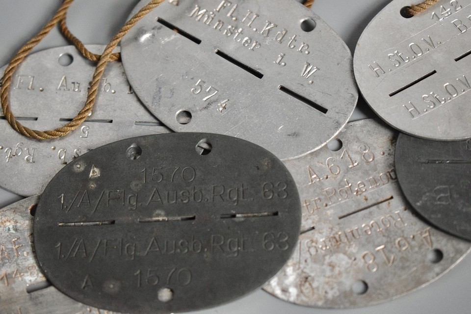 Original WW2 WWII German Dogtag ID Identification Discs LOT x7 | eBay