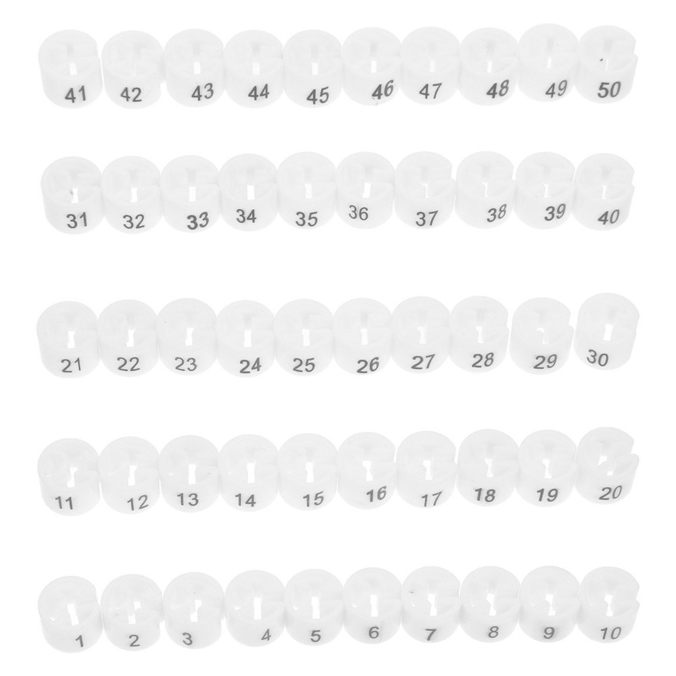 50 Pcs Hanging Tabs for Retail Clothes Hanger Size Tags Garment Markers ...