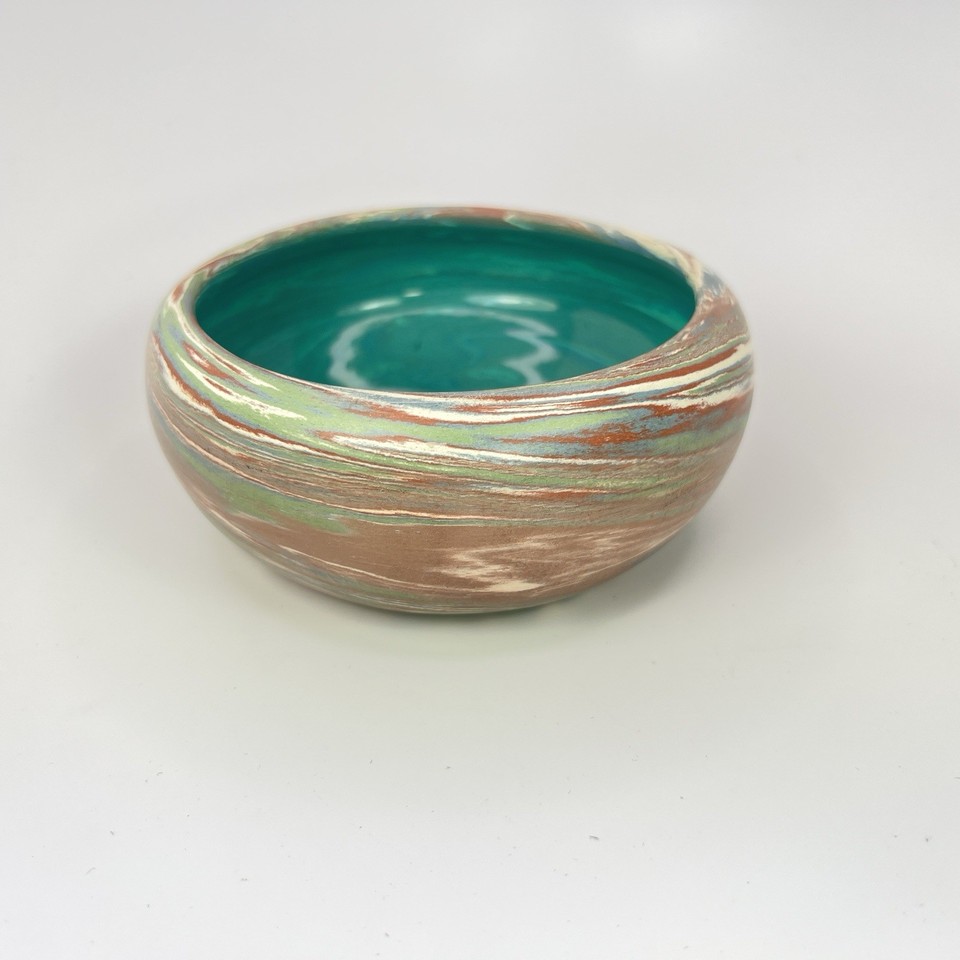 DESERT SANDS POTTERY MISSION SWIRL 4.5" BOWL Vintage 1950s Boulder City ...