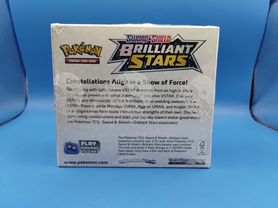 Pokemon SWSH Brilliant Stars Sealed Booster Boxes Authentic Card Game ...