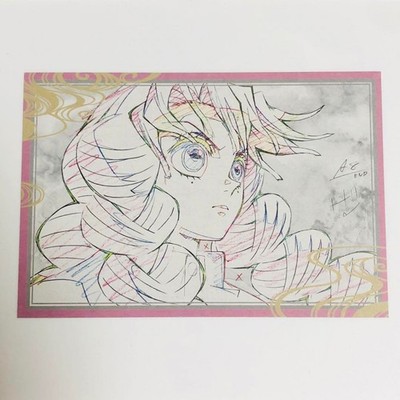 Demon Slayer Mitsuri Kanroji Postcard Kimetsu no Yaiba Dining Random ...