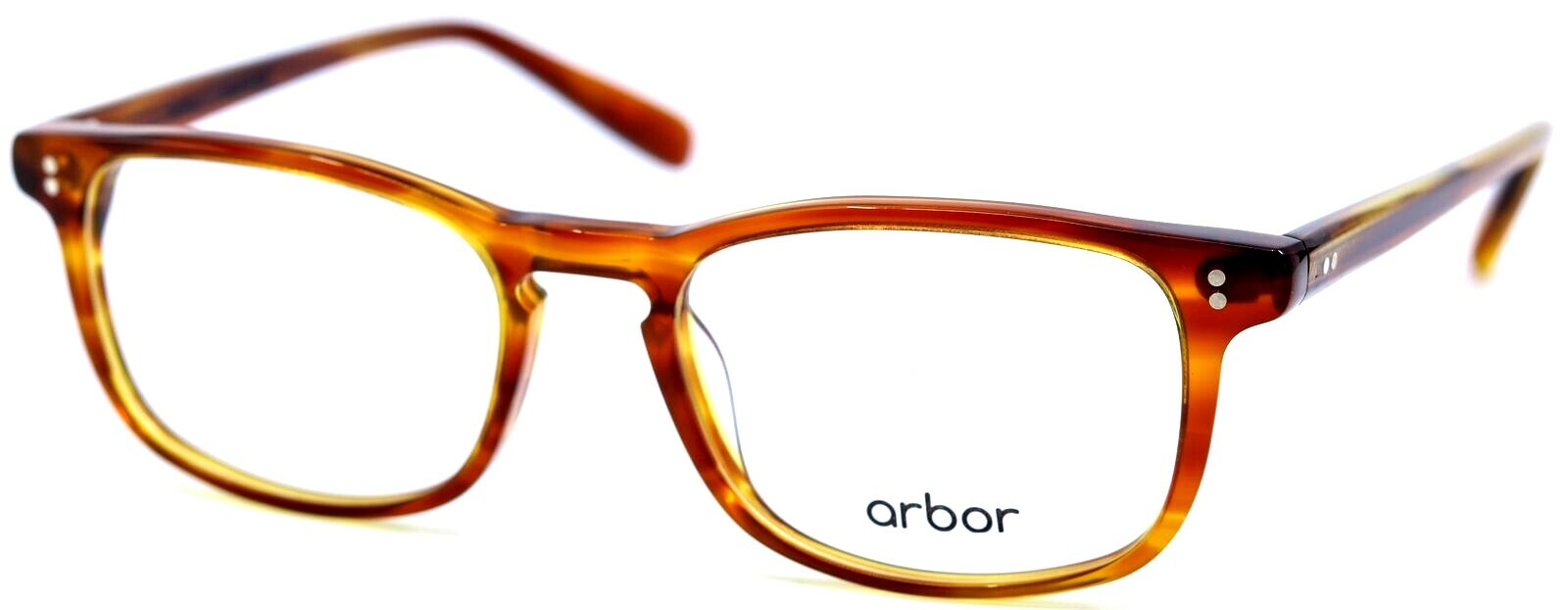 Arbor Birch Amber Tortoise Rectangular Full Rim Eyeglasses 50-18-145 B ...