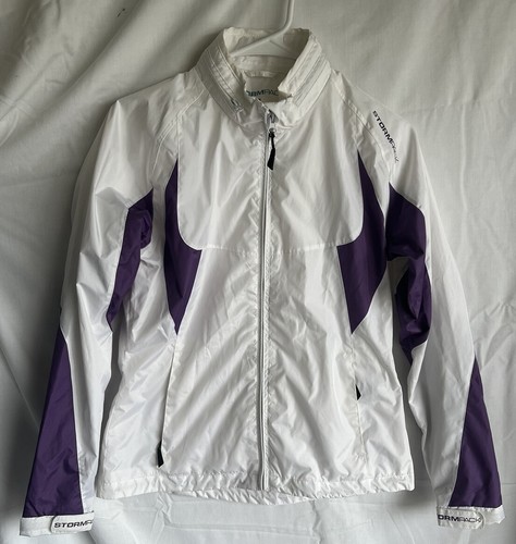 Storm Pack Womens Rain Windbreaker Jacket Lightweight Sz S White | eBay
