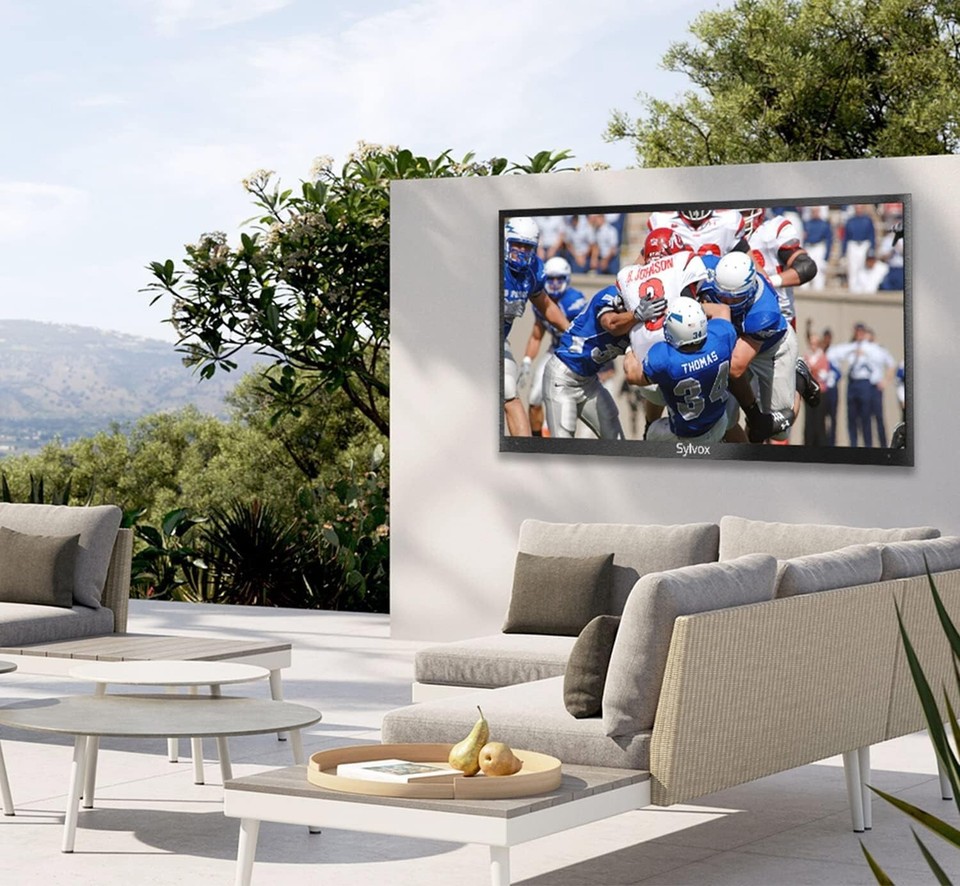 SYLVOX Waterproof Smart TV Outdoor TV 55 inch 4K Bluetooth WiFi IP55 ...