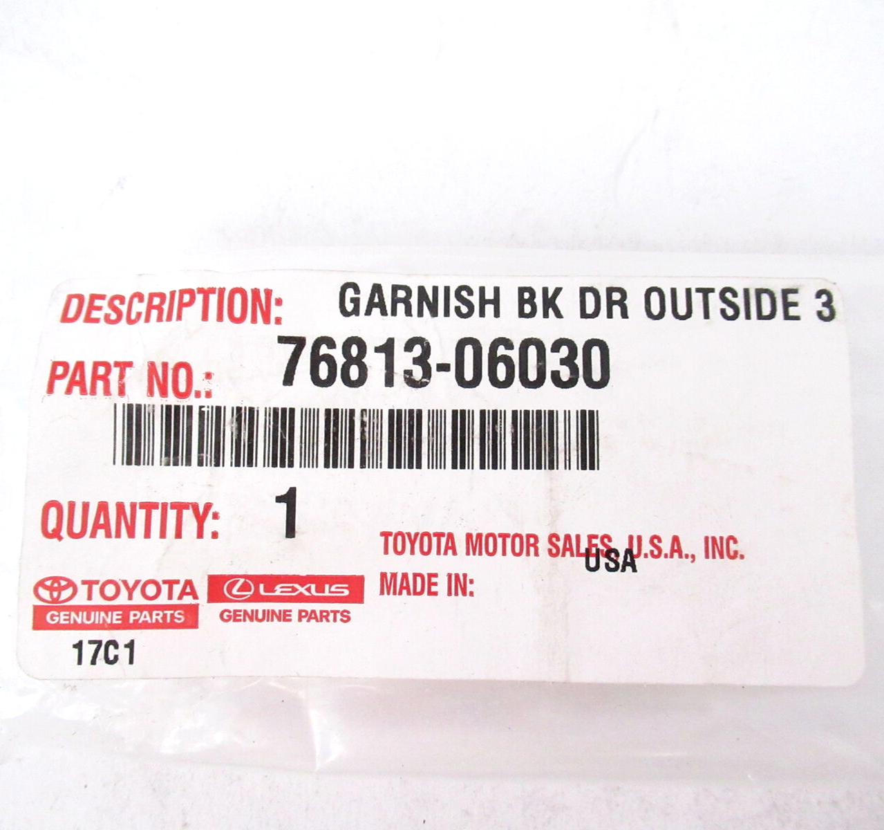 Genuine Toyota Lower Trim 76813-06030 for sale online | eBay