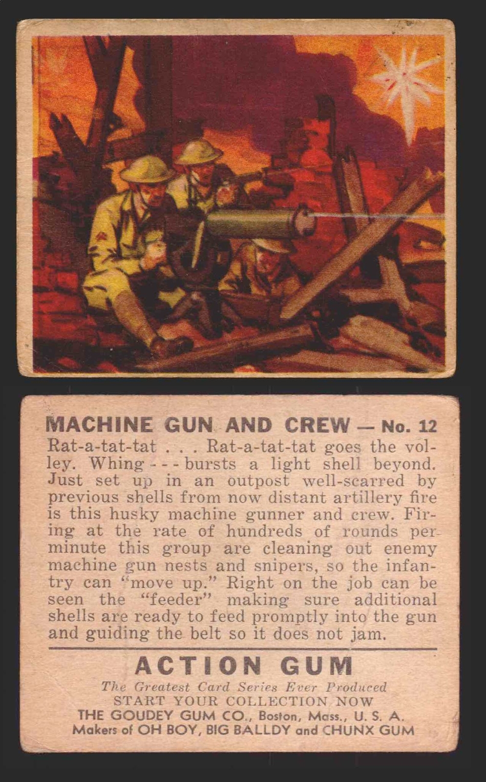 1938 Action Gum Vintage Trading Cards #1-96 You Pick Singles Goudy Gum ...
