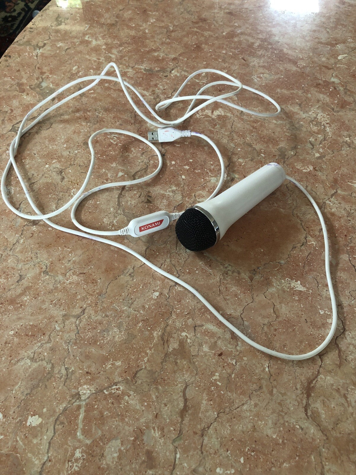 Konami Logitech E-UR20 USB White Microphone Wii Xbox | eBay