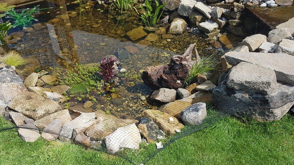 PondH2o Black Premium Koi Fish Pond Protection Cover Netting With ...
