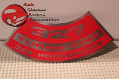 67-68 Chevelle 327 325 HP Air Cleaner Decal | eBay