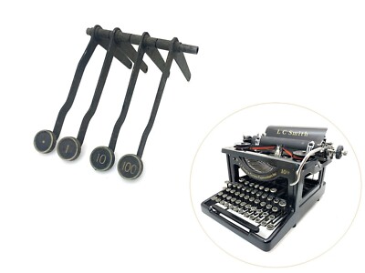 Original Decimal Tabulator Key Assembly for LC Smith No.8 Typewriter ...