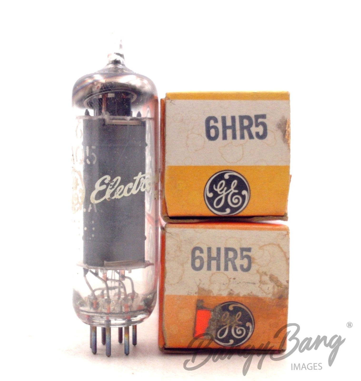 2 General Electric 6HR5/6AQ5/6005 Beam Power Pentode Tube Valve ...
