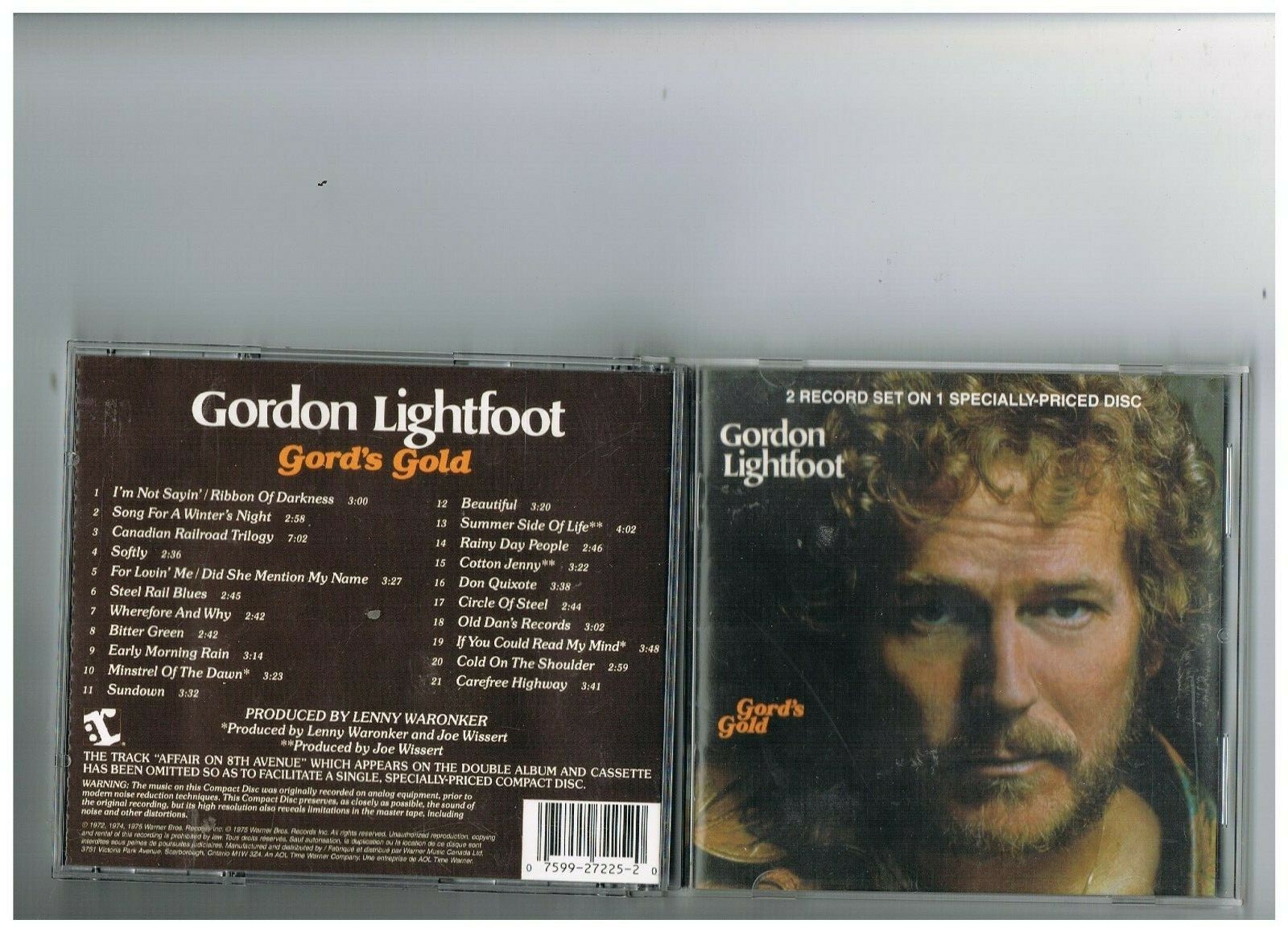 GORDON LIGHTFOOT CD. GREATEST HITS. THE VERY BEST OF ..GORD'S GOLD | eBay