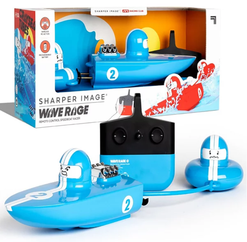 Wave Rage Speedboat with Lithium Rechargeable Battery, Wireless Remote ...
