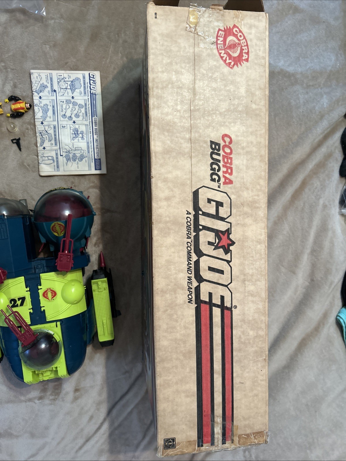 Vintage 1988 GI Joe ARAH Cobra BUGG w Secto Viper complete with BOX | eBay