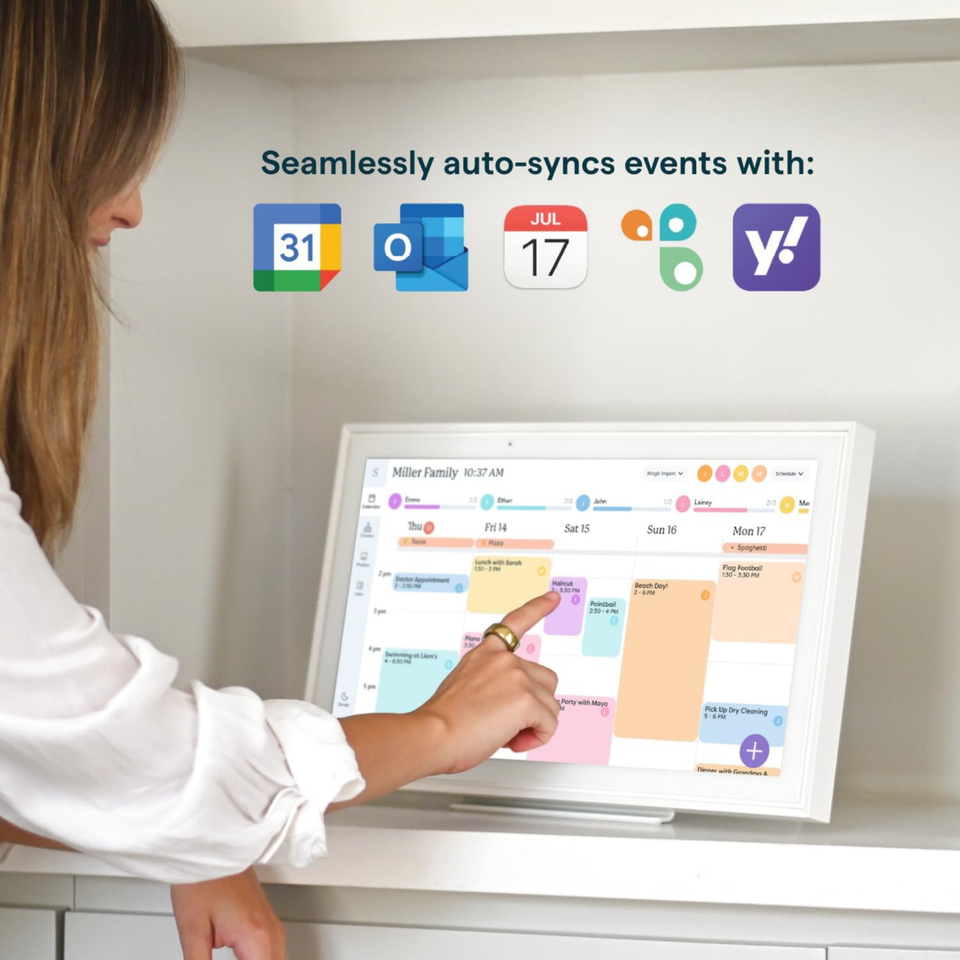 Skylight 15" Digital Calendar & Chore Chart – Smart Family Organizer | eBay