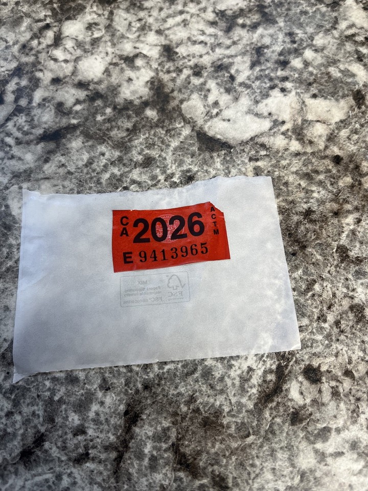 2026 California DMV Car/ Plate Sticker Tag Used | eBay