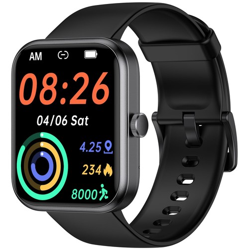 Smart Watch 45mm AMOLED Fitness Watch with Heart Rate/Sleep Monitor ...