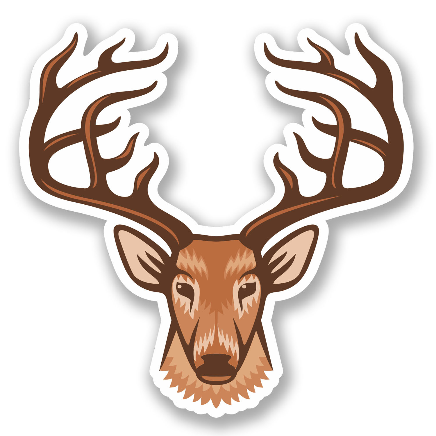 2 x Deer Stag Vinyl Sticker Decal iPad Laptop Car Bike Helmet Animal ...
