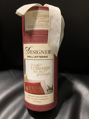 Wall Decal Quote Sticker Vinyl Art ALWAYS KISS ME GOODNIGHT Brand New ...