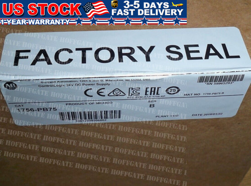 New Allen-Bradley AB 1756-PB75 / B ControlLogix 24V DC Power Supply ...