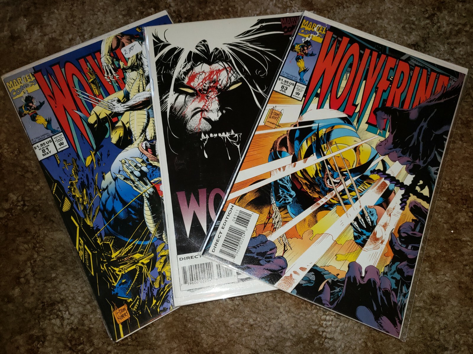 WOLVERINE 81 82 83 MARVEL COMICS 1991 3 three issue lot | eBay