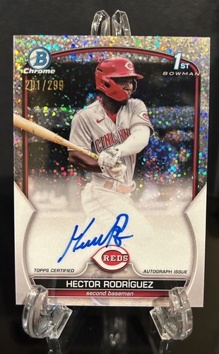 2023 Hector Rodriguez 1st Bowman Chrome Prospect Auto Speckle Rookie ...