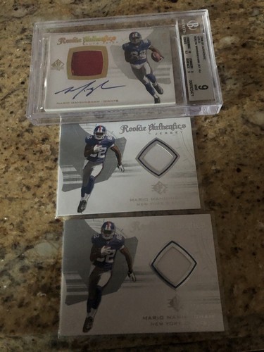 2008 SP AUTHENTIC MARIO MANNINGHAM ROOKIE GOLD AUTO 13/25 BECKETT 10 ...