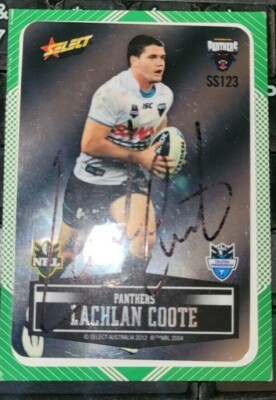 LACHLAN COOTE SIGNED 2012 PENRITH STICKER CARD RARE | eBay Australia