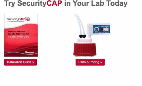 Phenomenex Securitycap LC Solvent Safety Products Ac2-1245 2-port Gl45 ...