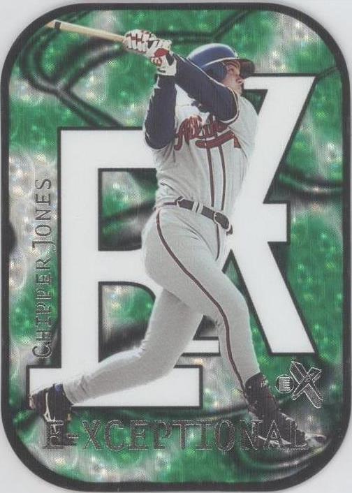 2000 EX - E-Xceptional Chipper Jones #9 XC Green /999 for sale online ...