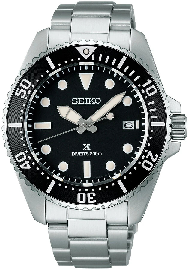 Seiko Prospex SBDJ063 Black Dial Diver Scuba Solar Stainless Watch New ...