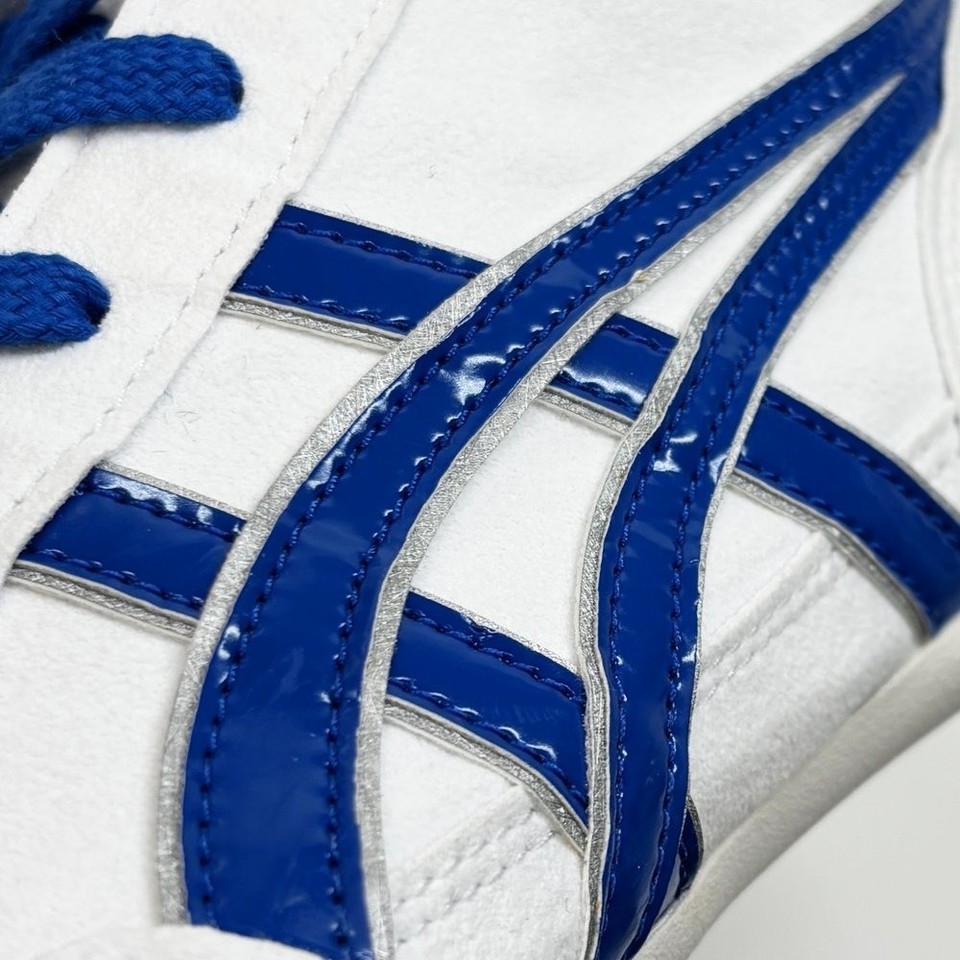ASICS Wrestling Boxing Shoes 1083A001 EX-EO TWR900 White Blue Silver ...