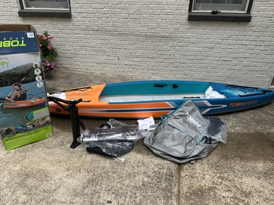 Tobin Sports Breakwater Pro 12Ft X1 Inflatable Kayak Set with Paddle ...