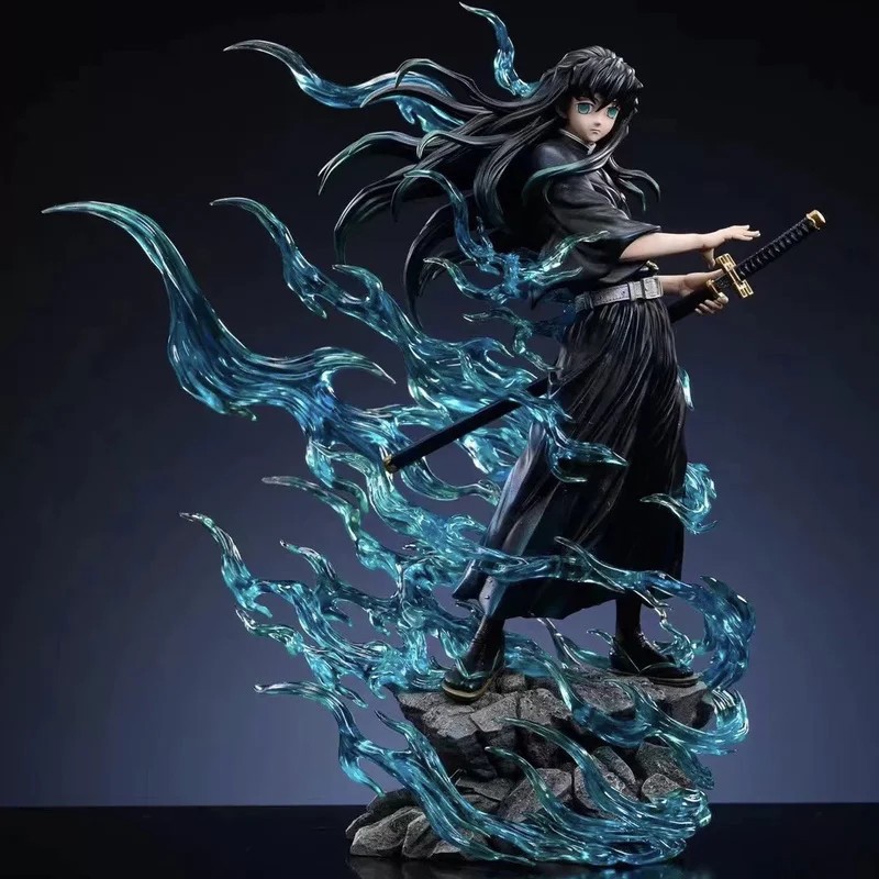 Demon Slayer Tokito Muichiro 33cm GK PVC Anime Action Statue ...