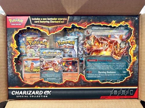 Pokémon TCG Charizard ex Special Collection Lenticular Jumbo Promo Box ...