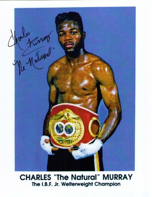 Charles The Natural Murray signed auto boxer boxing photo 8X10 ...