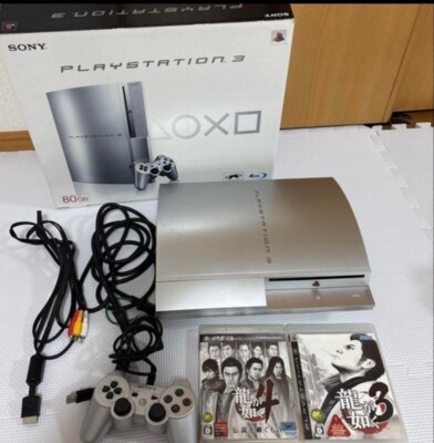 PLAYSTATION 3 (80GB) PS3 Satin silver SONY CECHL00 Video Game Console ...