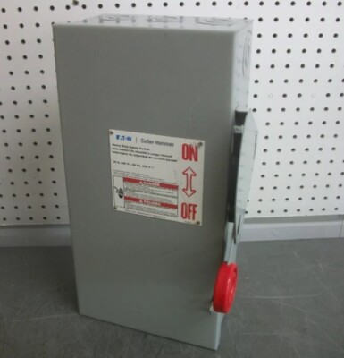 CUTLER-HAMMER DISCONNECT SWITCH NEMA 1 DH221NGK 30AMP 240VOLT 2P 3W ...