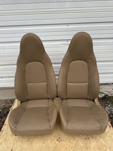 Great! 2001-2005 Mazda Miata Seat Leather Set Left and Right Tan Seats ...