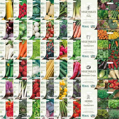 RHS Vegetable Seeds & Herb Seeds Selection Award Winning FREE UK ...