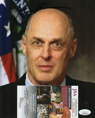 Henry "Hank" Paulson Signed 8x10 Photo JSA COA #DD24246 Treasury Sec ...